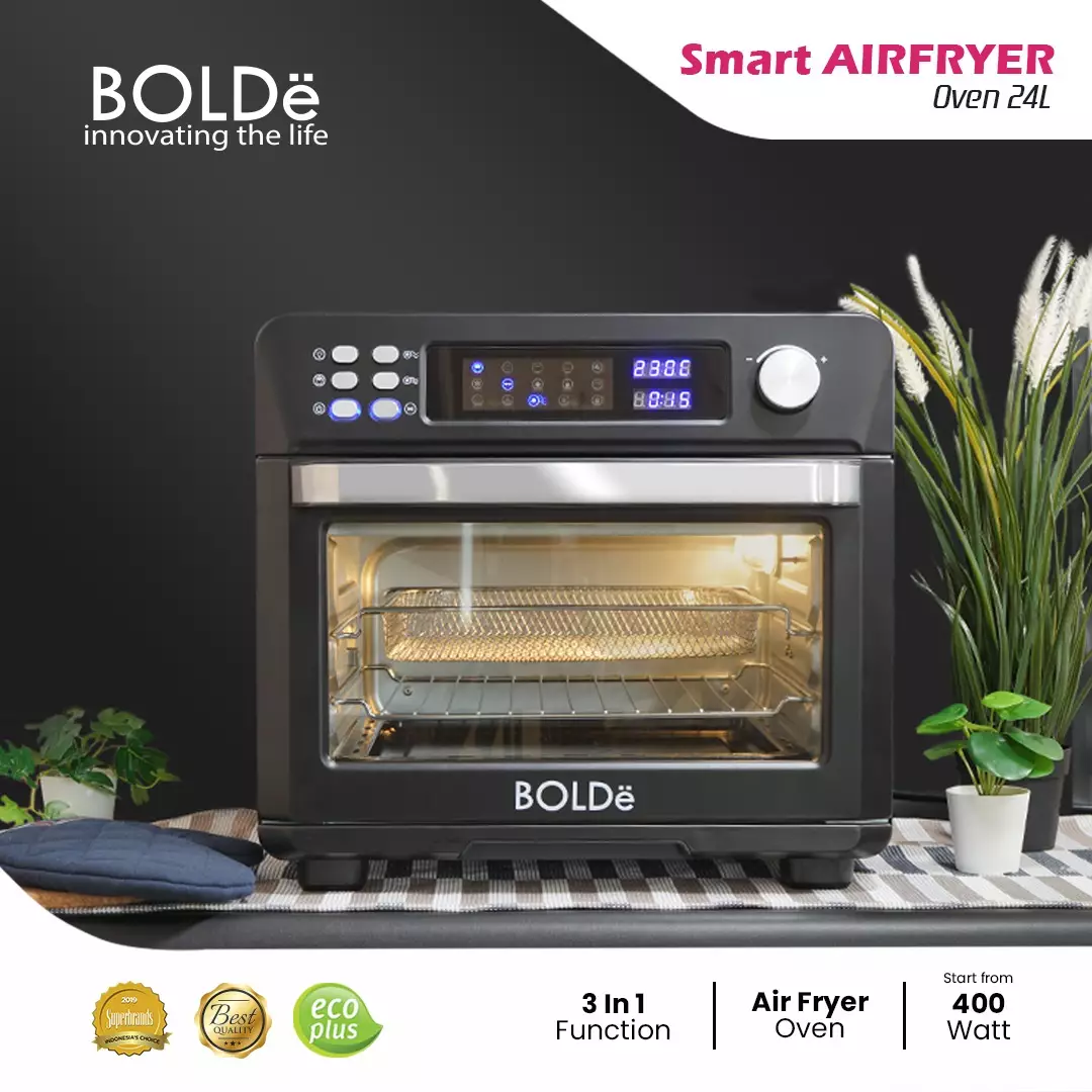 Jual Bolde BOLDe Super Smart Air Fryer Oven Black Diamond Original 2024 ...