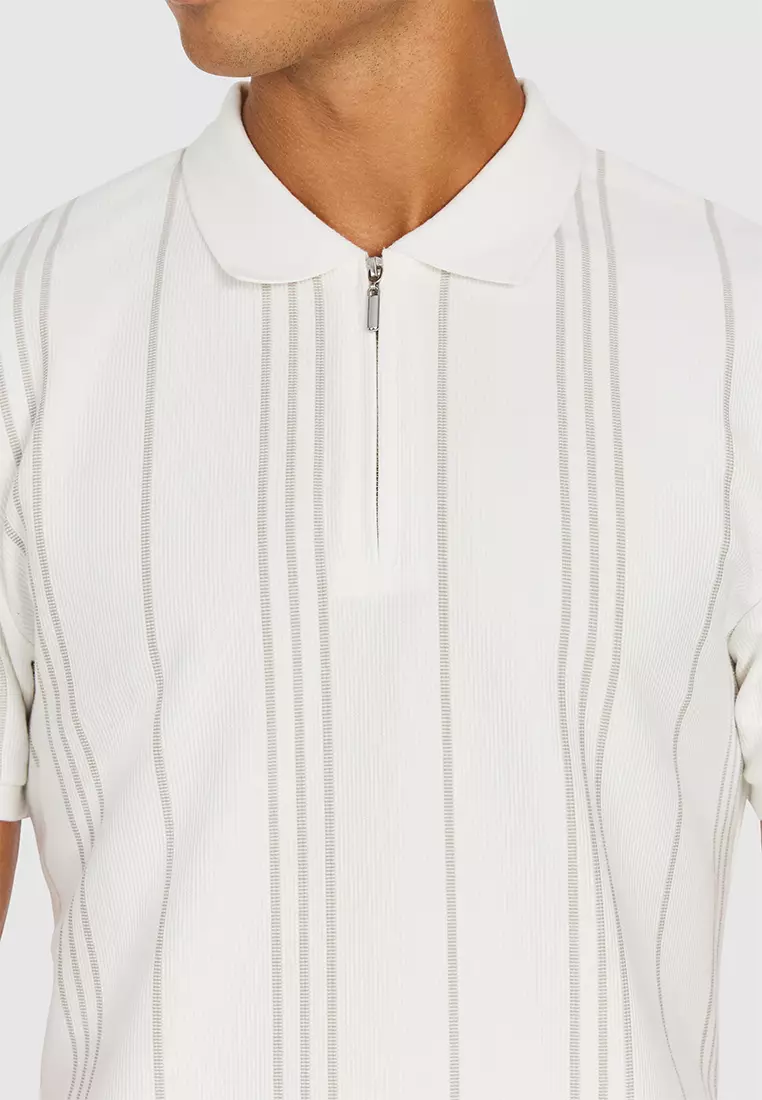 Buy Connor Branson Stripe Smart Polo 2026 Online | ZALORA