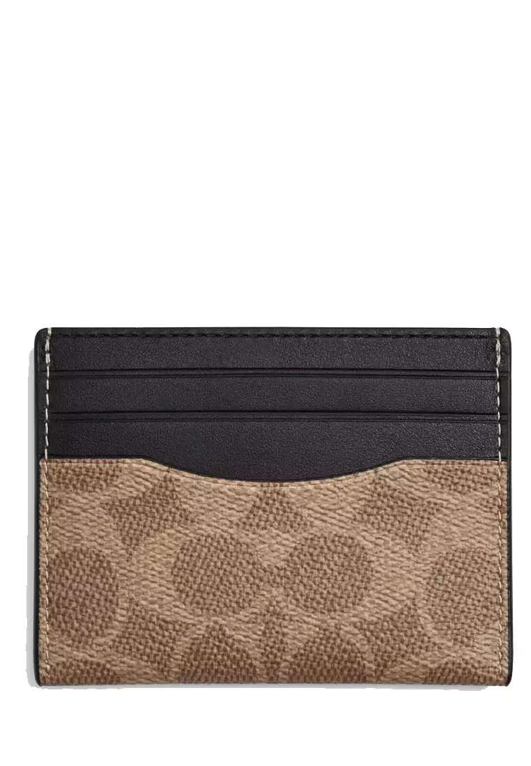 Coach COACH Slim Id Card Case In Signature Canvas 2024 | Buy Coach ...