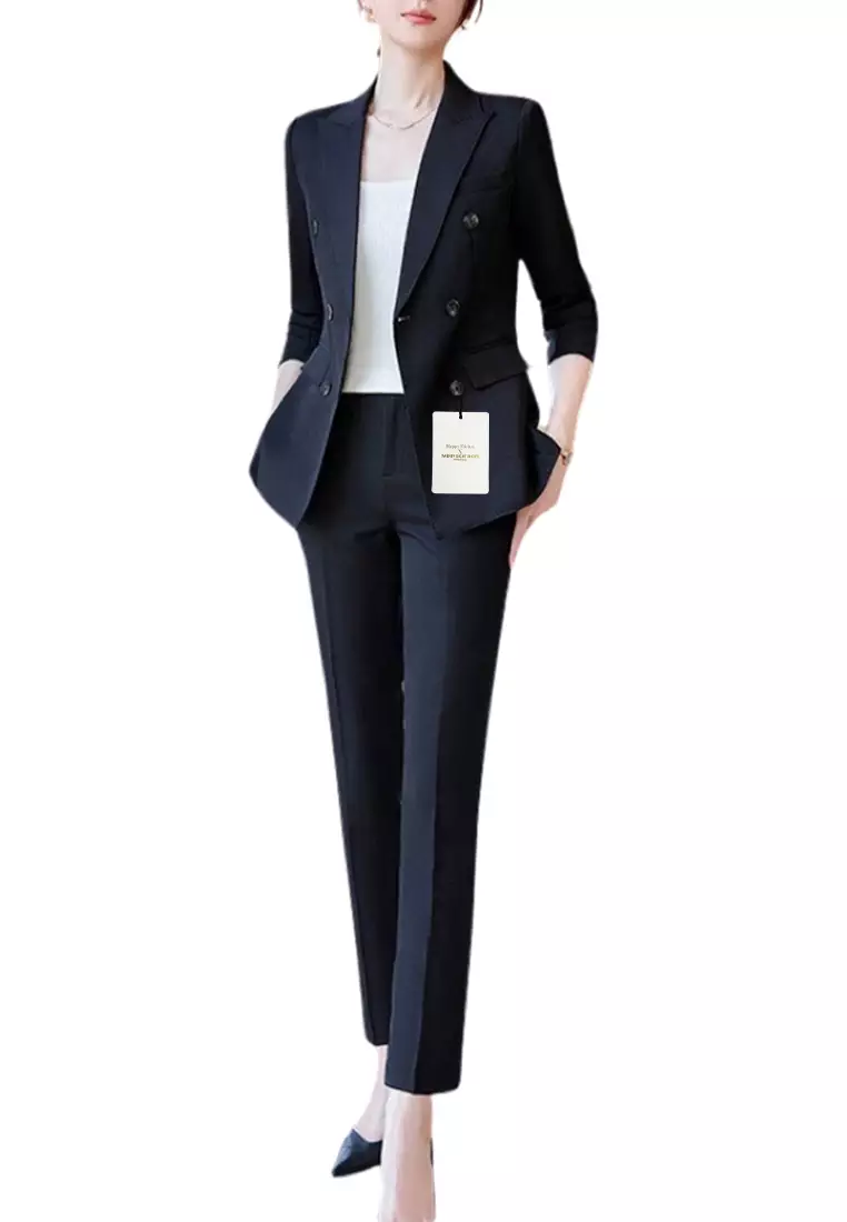 Buy HAPPY FRIDAYS Elegant Fashionable Commuter Suit Set YGH-EM6612set ...