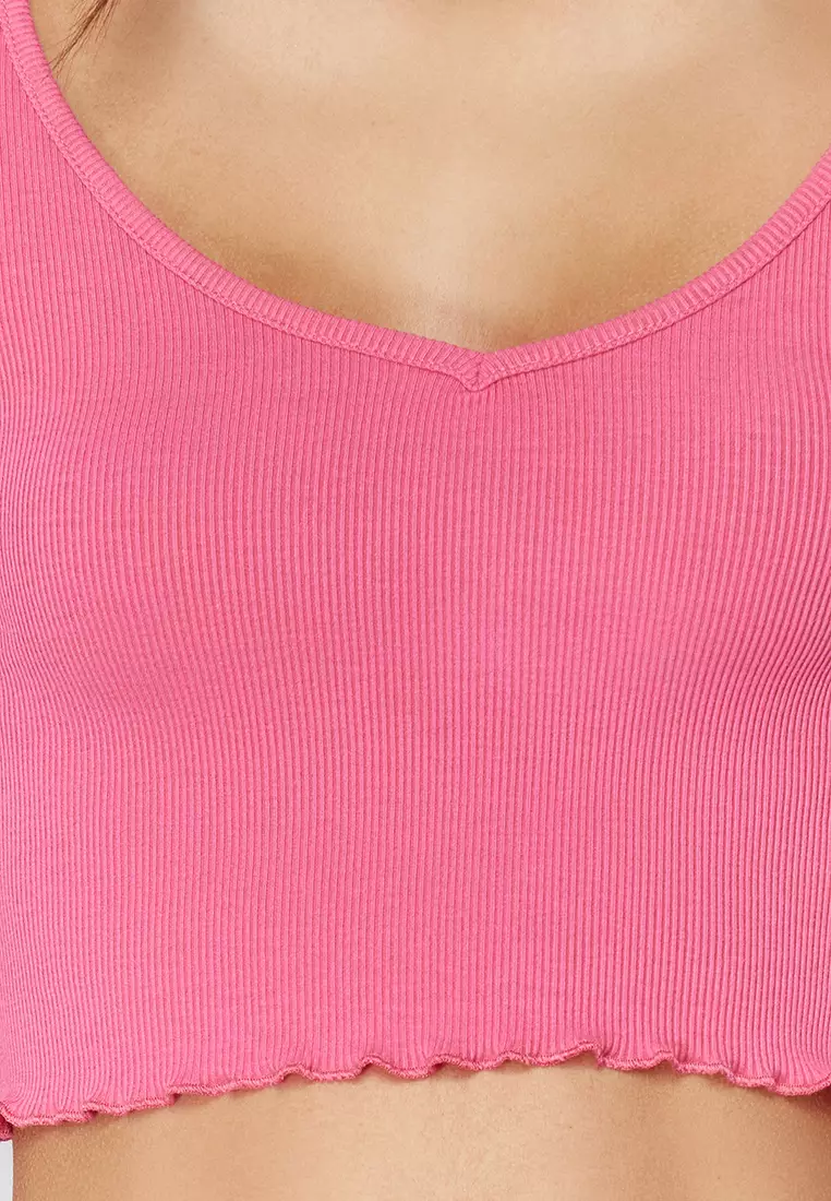Buy Trendyol Rib Crop Top 2025 Online | ZALORA Philippines