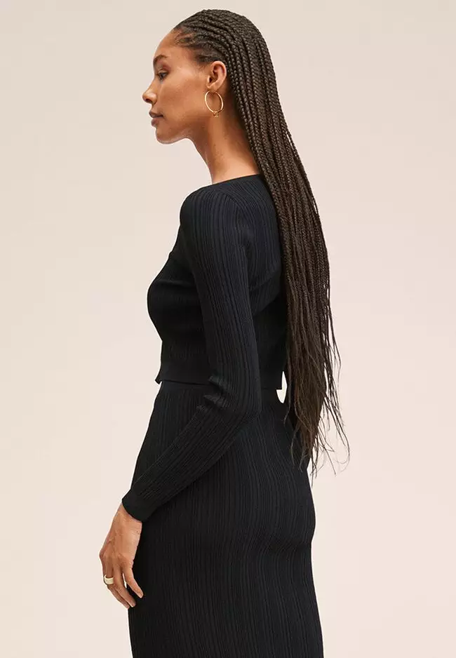 Buy Mango Crop Ribbed Cardigan 2026 Online | ZALORA Philippines