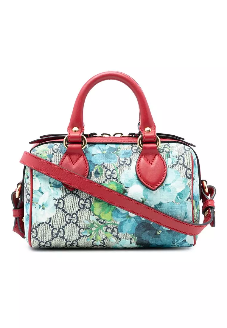 Buy GUCCI Pre-Loved Gucci Mini Gg Supreme Blooms Boston Bag 2026 Online ...