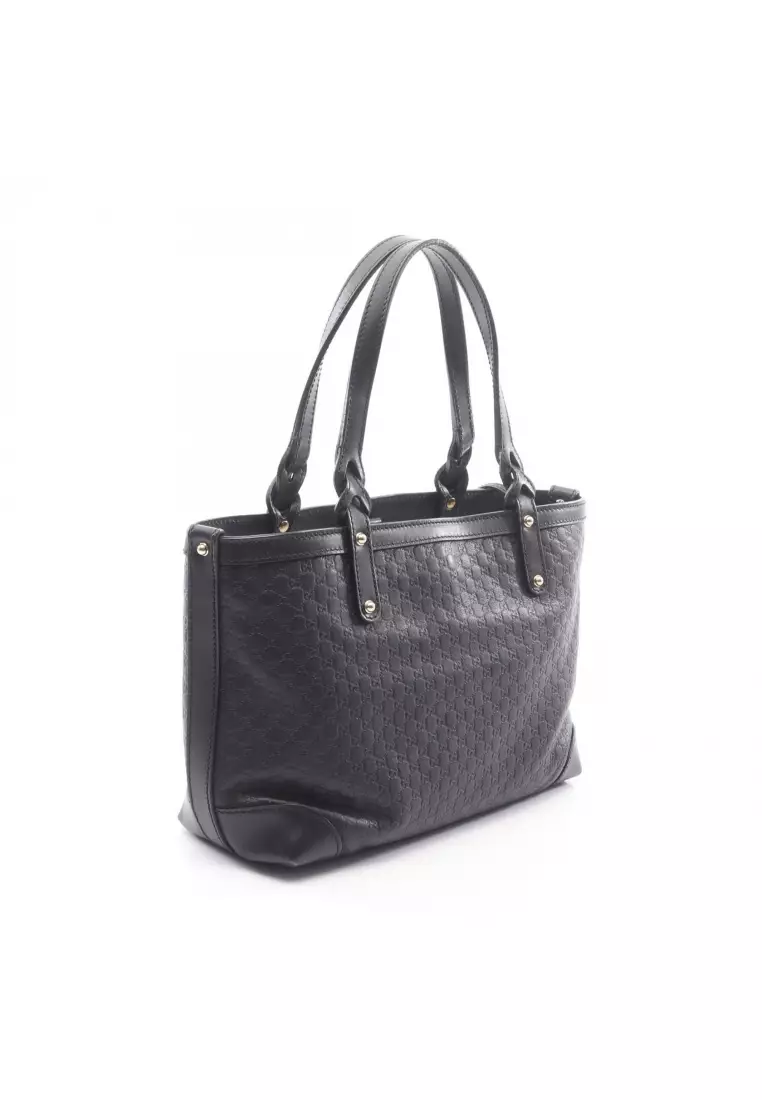 Buy Gucci Pre-Loved Gucci gucci sima Handbag tote bag leather black ...
