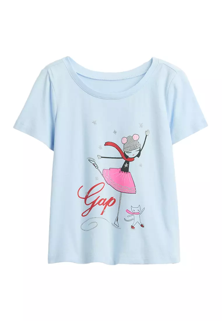 Buy GAP French Short Sleeve Logo Tee Online | ZALORA Malaysia