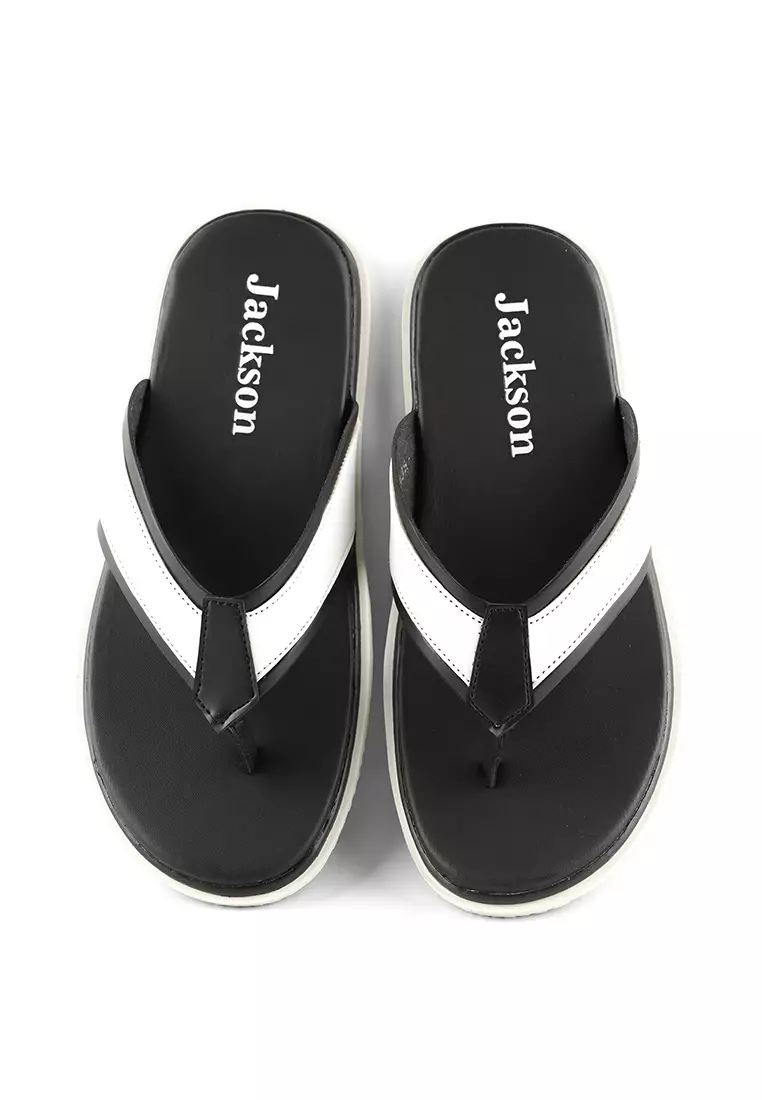 Jual Jackson Jackson Sandal Benz 1JS White Black Original 2025 | ZALORA ...