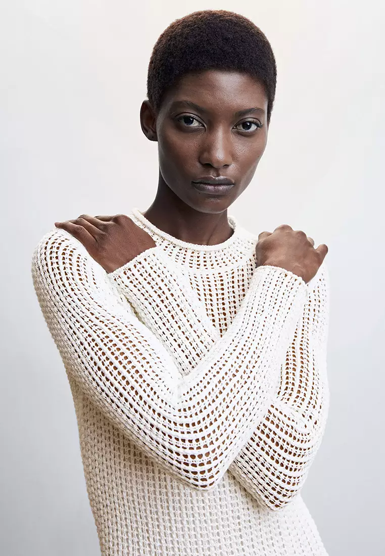 Buy Mango Knit Openwork Sweater Dress 2025 Online | ZALORA Philippines