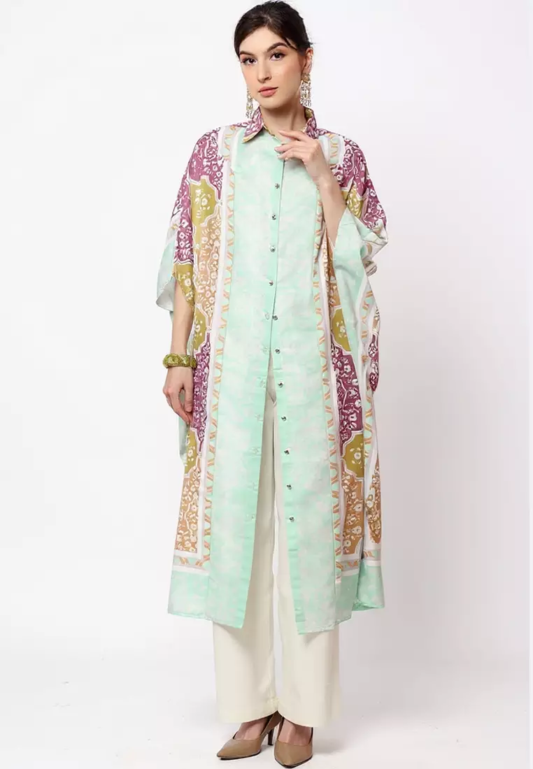 Buy Kanzi by liza yahya Kanzi Collared Kaftan Online | ZALORA Malaysia