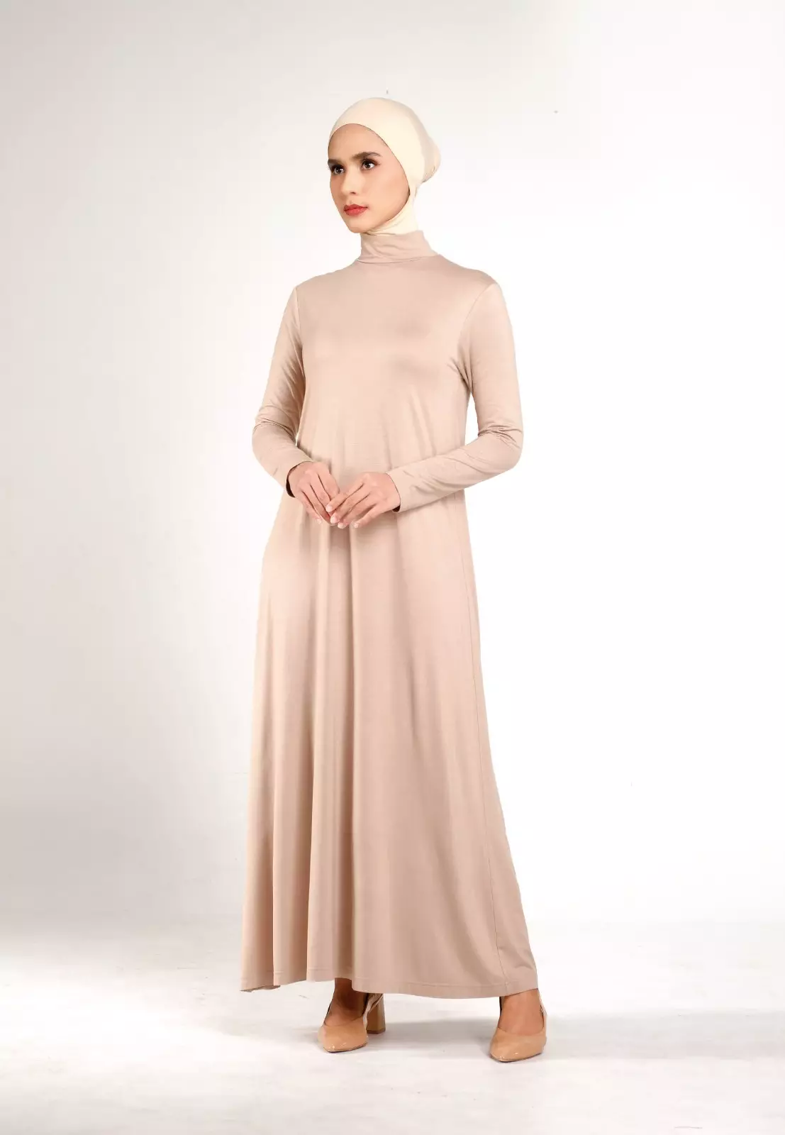 Jual SHAFIRA Shafira Brilla Inner Dress Khaki | Inner Gamis Original ...