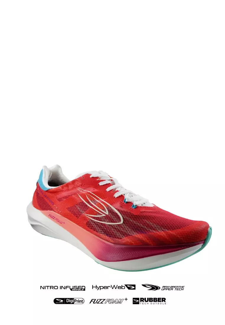 Jual 910 910 Nineten Haze Strike Prime Sepatu Lari - Merah/Putih ...