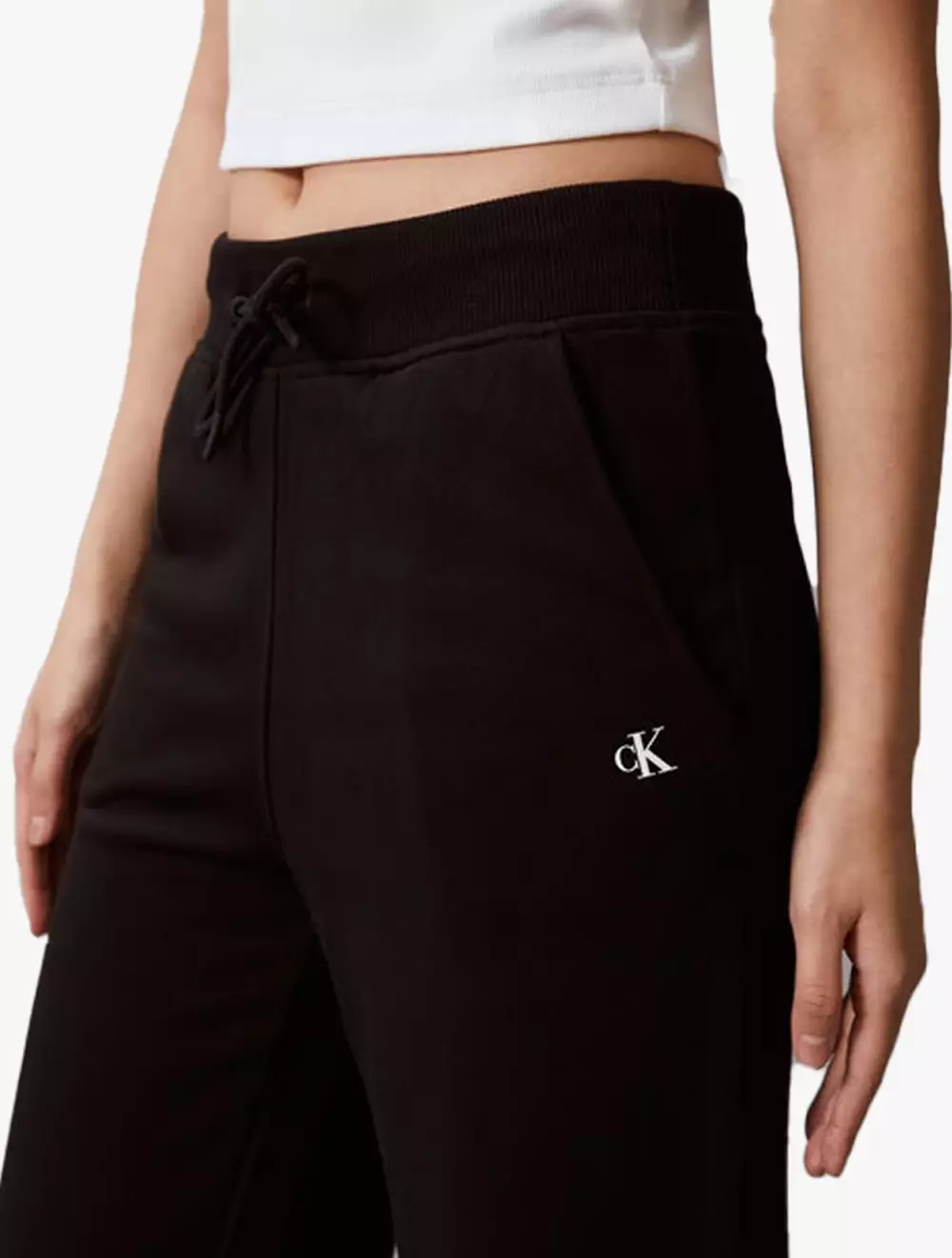 Jual CALVIN KLEIN CALVIN KLEIN JEANS - CK LOGO WIDE LEG SWEATPANTS ...
