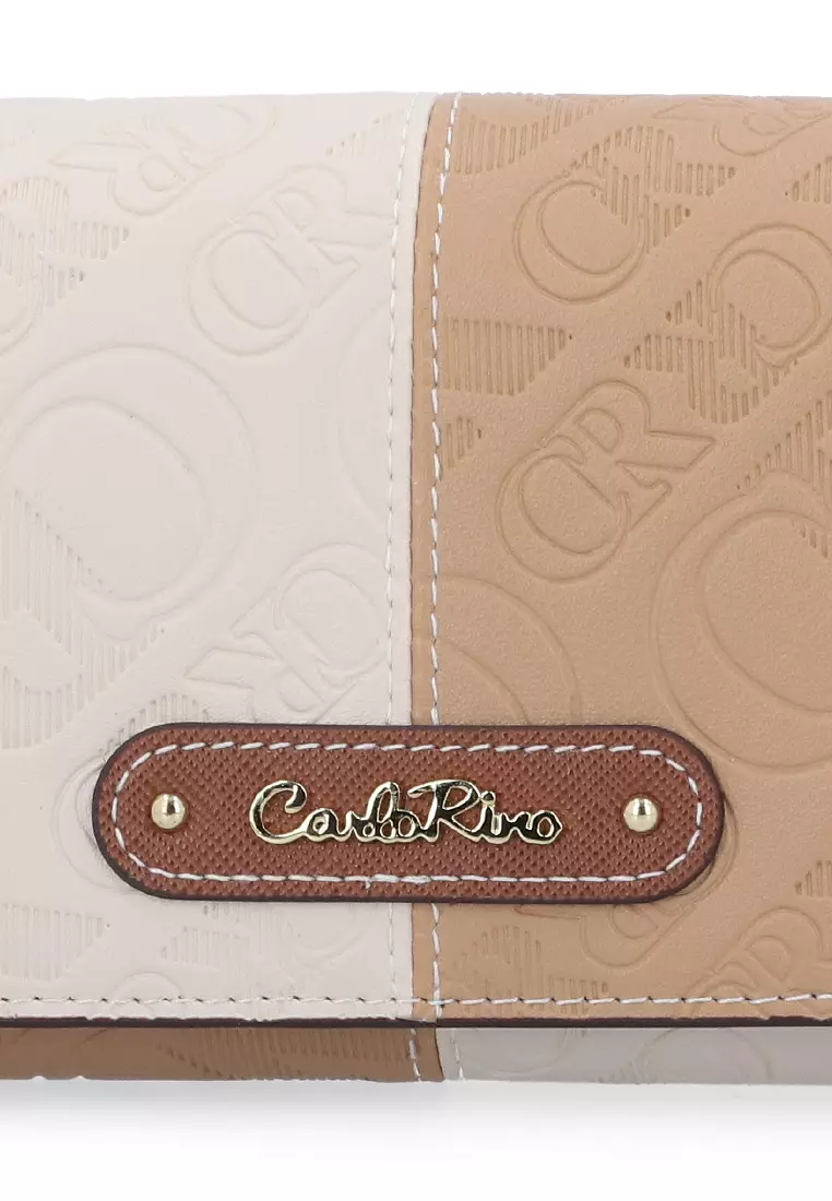 Buy Carlo Rino Beige Divergent 2-Fold Wallet Online | ZALORA Malaysia