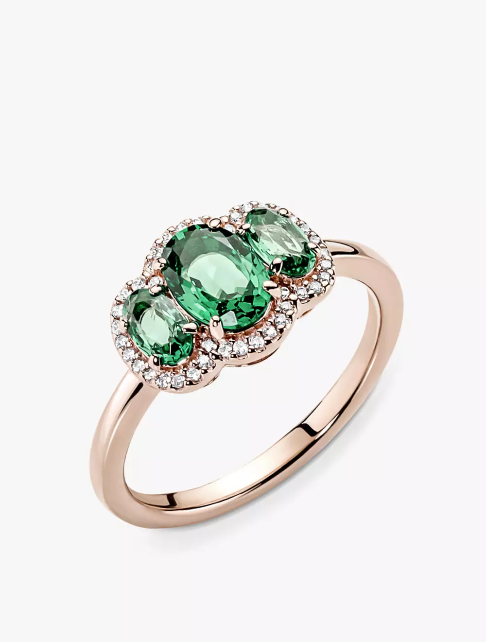 Jual Pandora Three Stone Vintage Ring - 52 - Rose Original 2024 ...