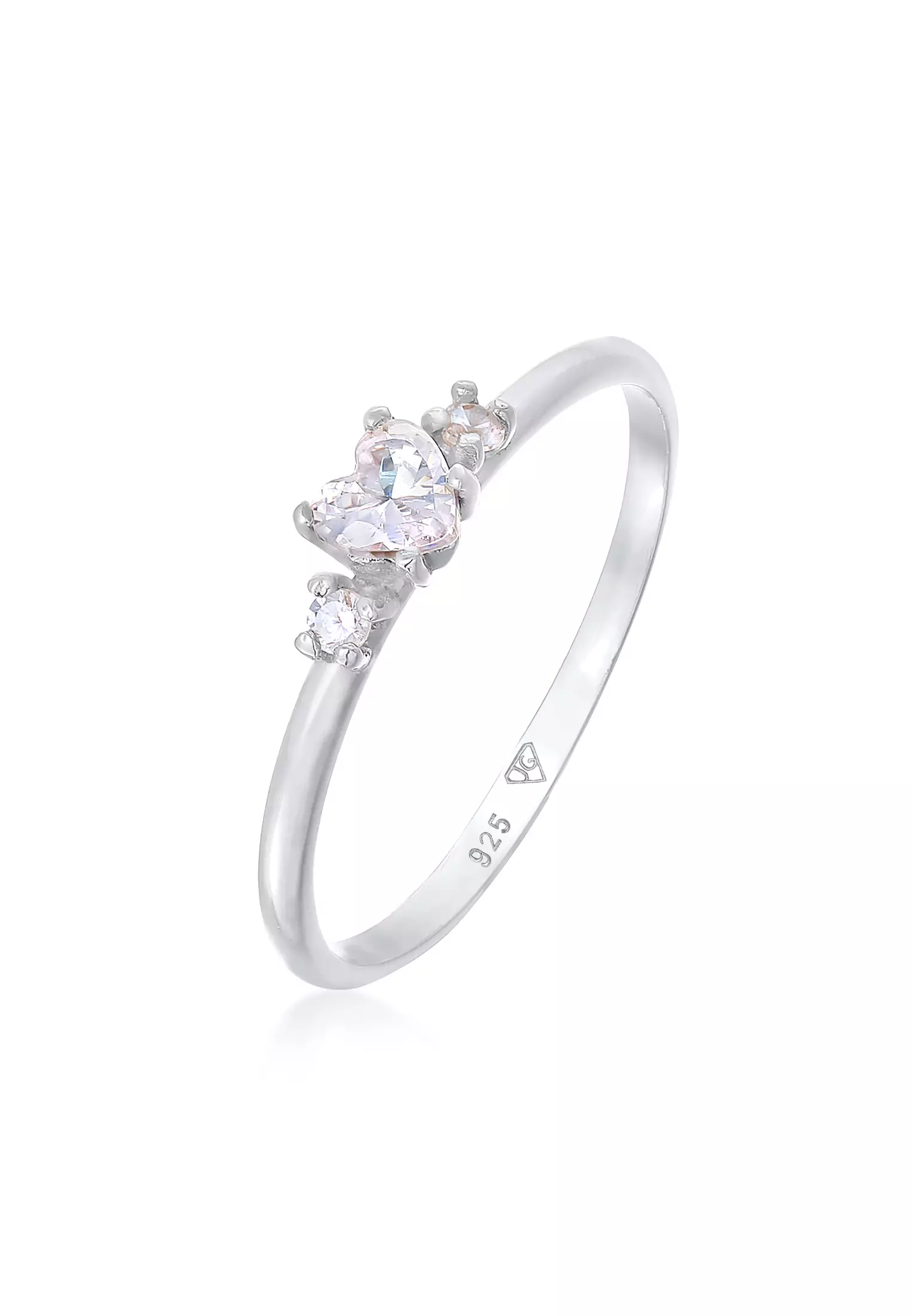 Buy ELLI GERMANY Sweet Heart Ring with White Zirconia – 925 Silver 2026 ...