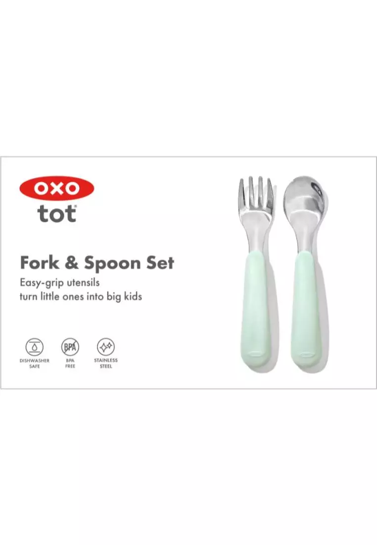 Buy OXO tot Fork & Spoon Set - Opal Online | ZALORA Malaysia