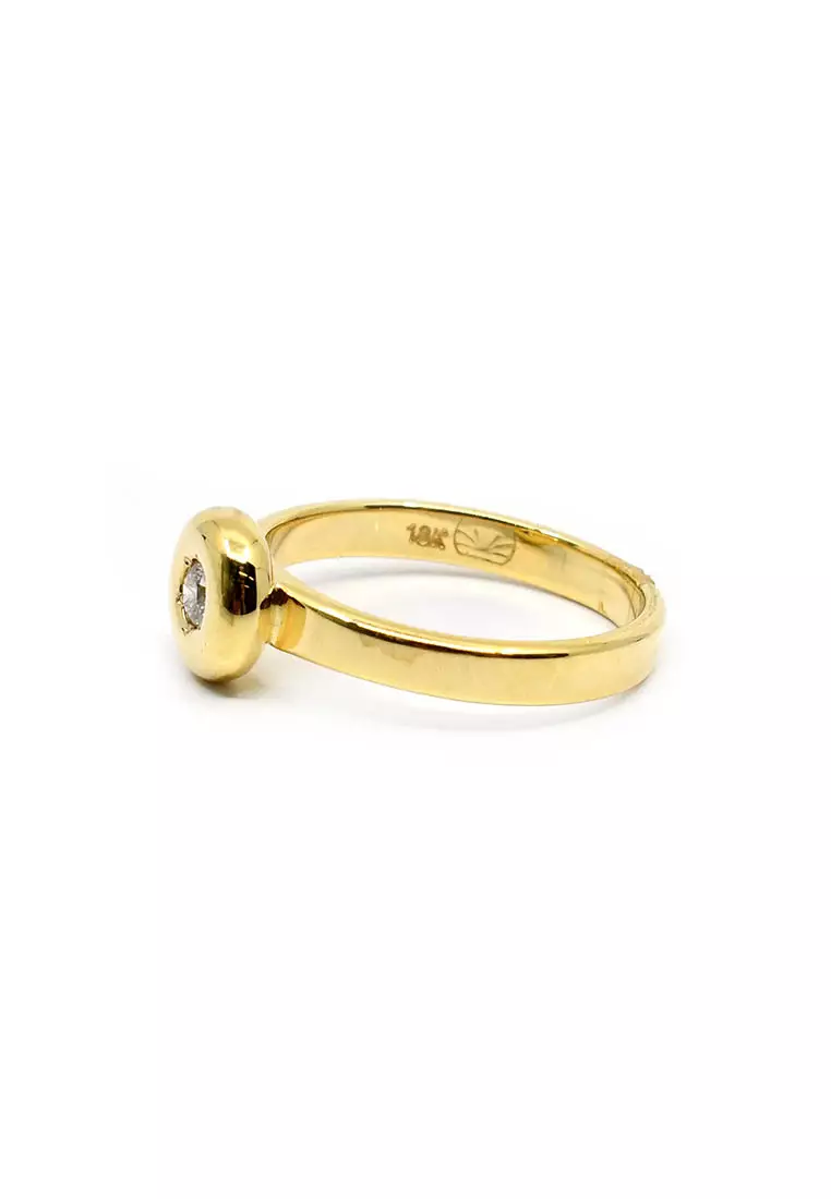 Buy CEBUANA LHUILLIER JEWELRY 18K Italian Made Yellow Gold Lady Ring ...