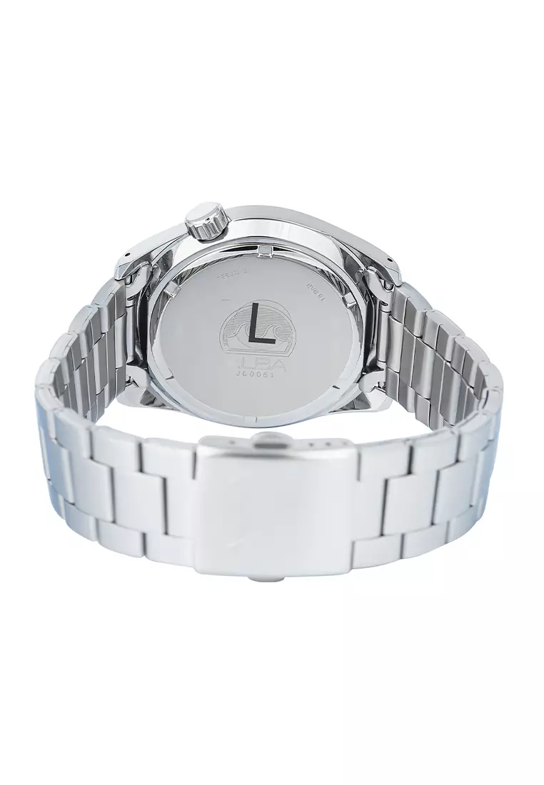 Jual Alba Jam Tangan Pria ALBA AS9S37X1 Blue Dial - Stainless Steel ...