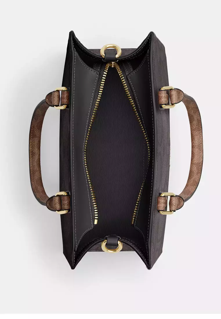 網上選購 Coach Maggie Small Tote Bag In Blocked Signature Canvas 2025 系列 ...