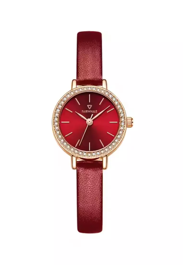 Buy Mark Fairwhale Ladies IP Rose Gold Stainless Steel Quartz Watch ...