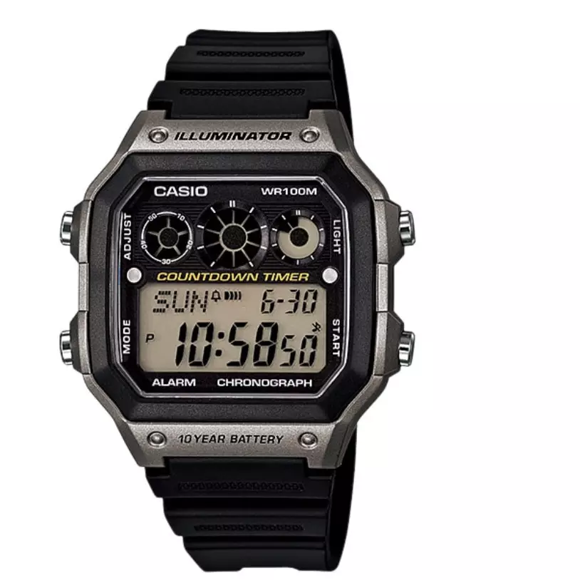 Jual Casio Casio AE-1300WH-8AVDF Abu Karet Hitam Cowok Original 2025 | ZALORA Indonesia
