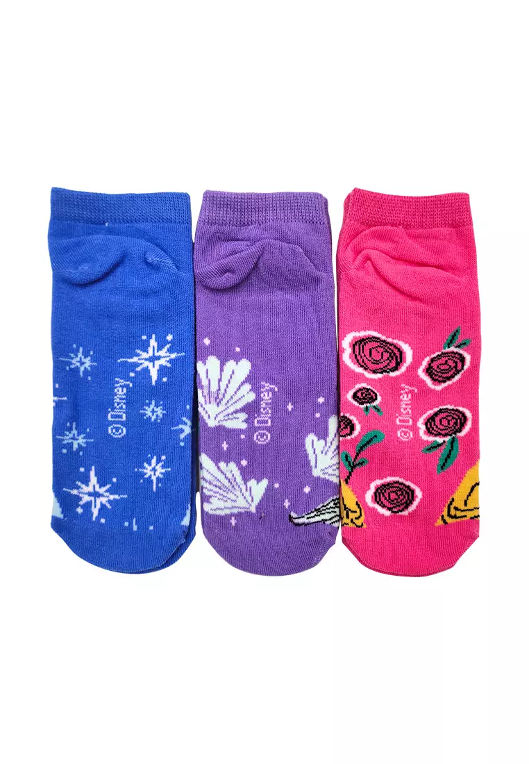 Buy Totsafe Sneaker Socks (3-Pair Pack) - Princess Fun & Bold Pop Socks ...