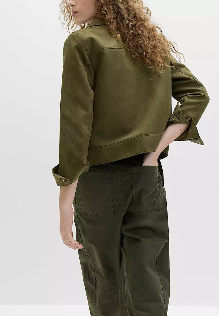 Jual Marks & Spencer Cotton Rich Barrel Leg Trousers Original 2026 ...