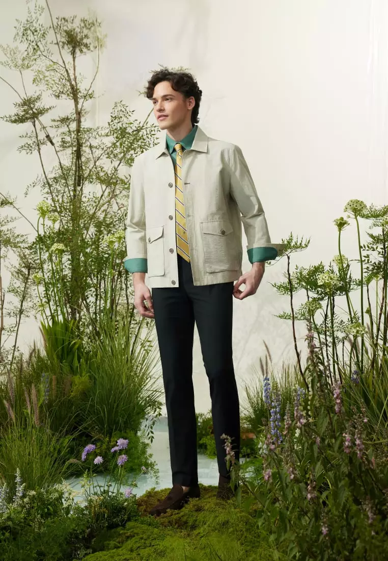 Buy G2000 G2000 Cool Touch Multi-Way Stretch Smart Fit Plain Weave Formal Pants with Elastic ...