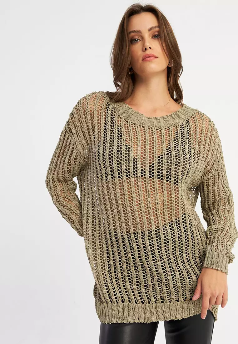 Buy Cool & Sexy Net Knit Blouse 2026 Online | ZALORA