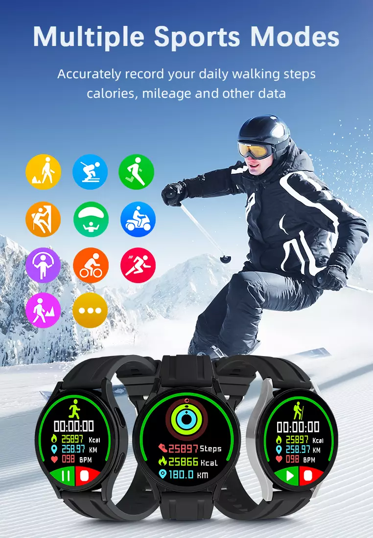 Jual Simbojoy Smart Watch Pria Multiple sports mode Intelligent heart ...