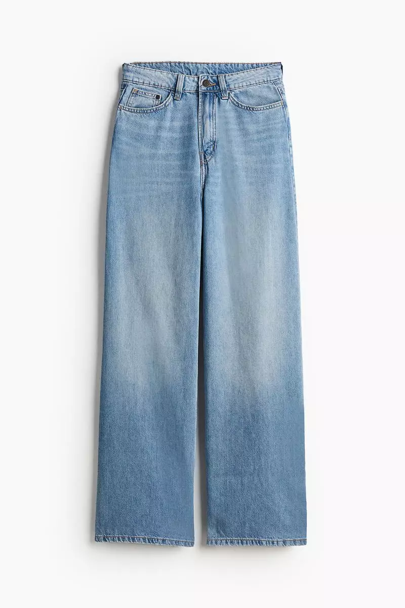 Buy H&M Wide Ultra High Jeans Online | ZALORA Malaysia