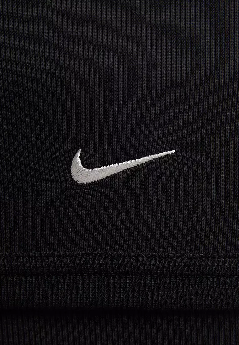 Buy Nike Sportswear Chill Knit Tight Cropped Mini-Rib 2-in-1 Top 2026 ...