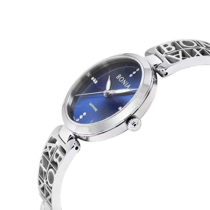 Jual BONIA Jam Tangan Wanita Bonia Monogram Blue Dial Analog B10766 ...