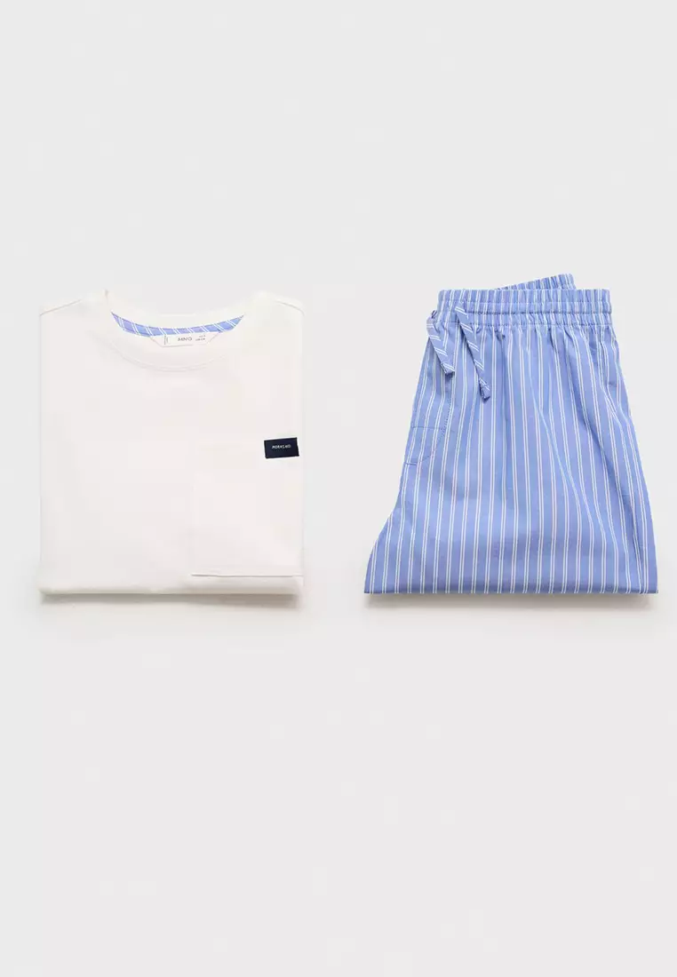Buy MANGO KIDS Striped Short Pyjamas 2026 Online | ZALORA Philippines