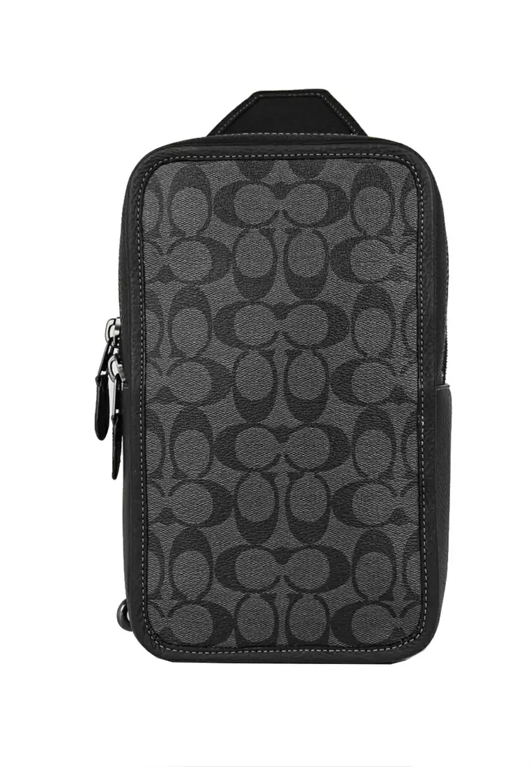 Buy Coach Coach Sullivan Pack In Signature Canvas - Black Online ...