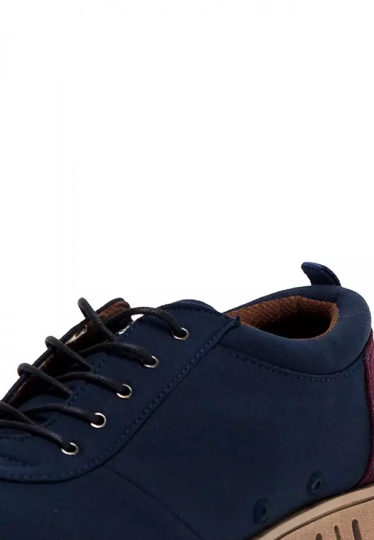 Jual Foot Step Footstep Footwear Polka V2 Navy Men Sneaker Shoes ...