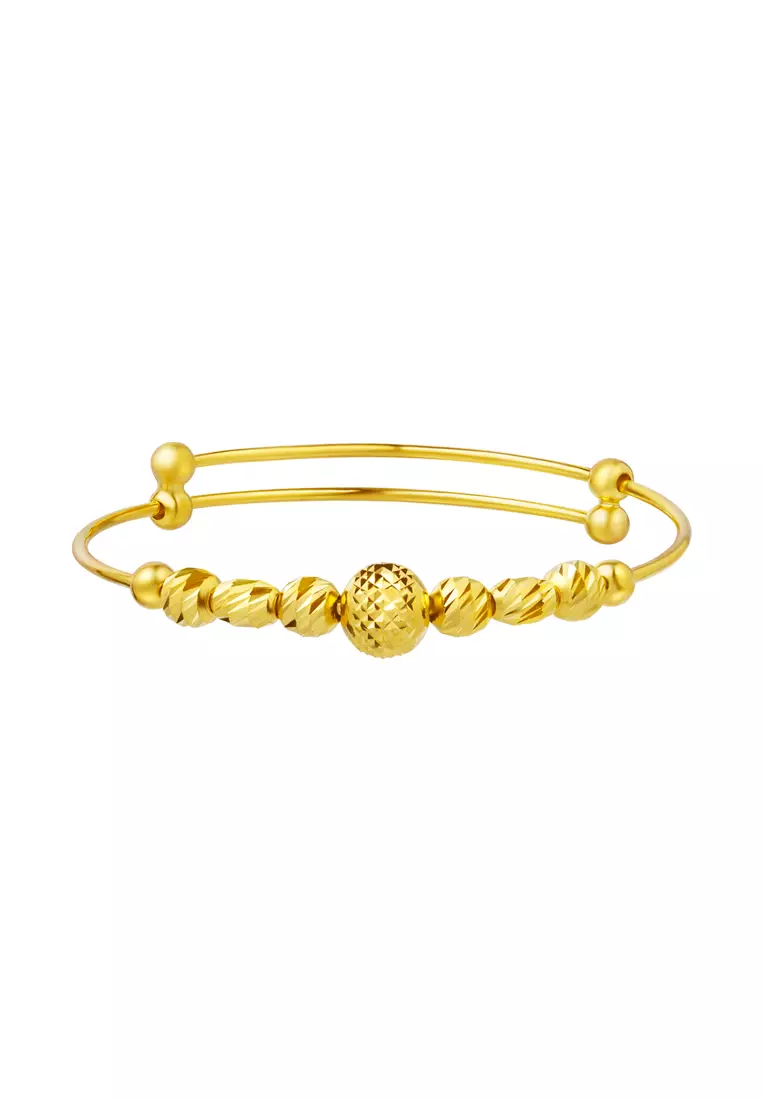 Buy TOMEI TOMEI Bead Bangle For Kid, Yellow Gold 916 2025 Online ...