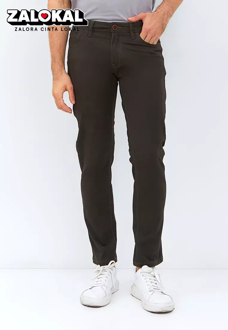 Jual Carvil Carvil Celana Chinos Pria Nata Original 2025 | ZALORA ...