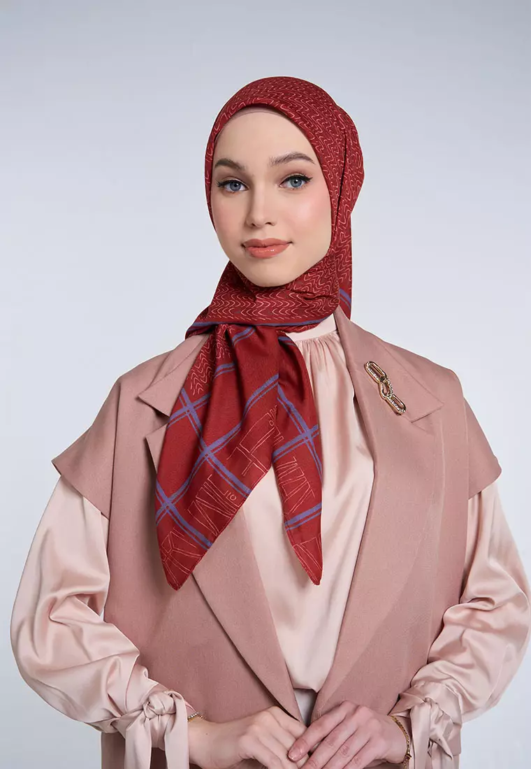 Jual KAMI Kami Mono Cubic Signature Scarf Poppy Original 2024 | ZALORA ...