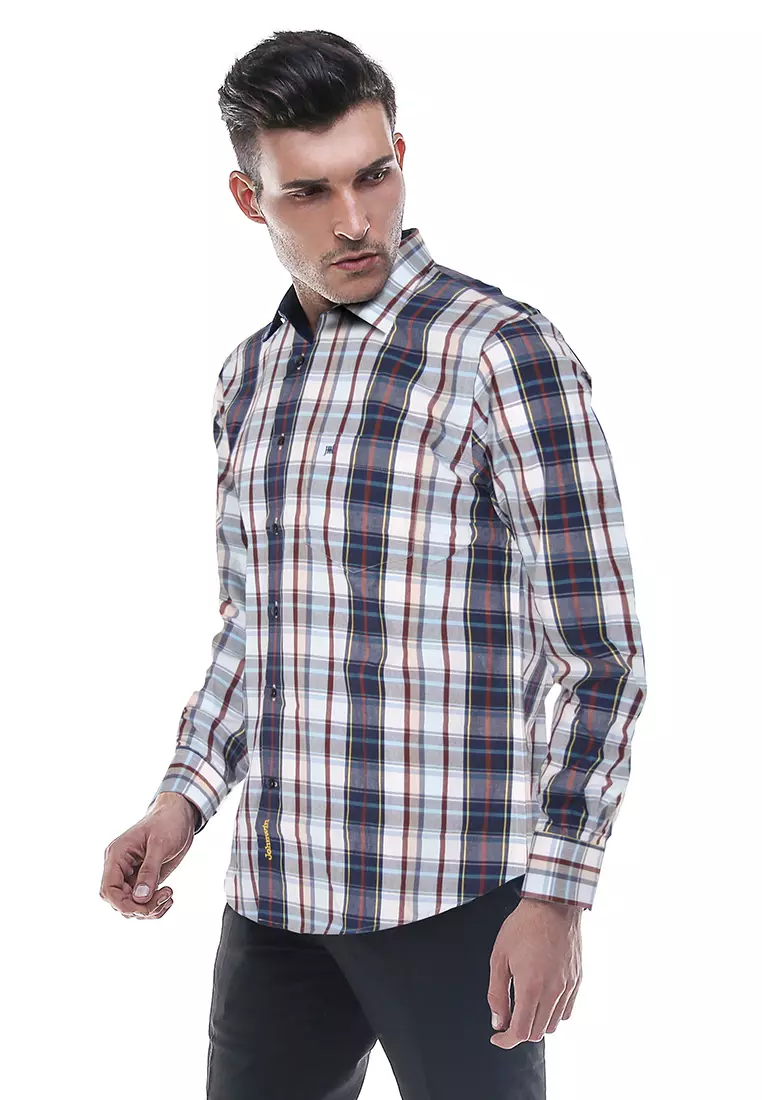 Jual Johnwin Johnwin - Men's Shirt - Kemeja Formal - Lengan Panjang ...