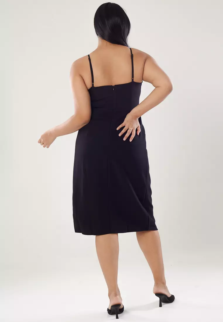 Buy Dressing Paula Pleated Strappy Dress Online | ZALORA Malaysia