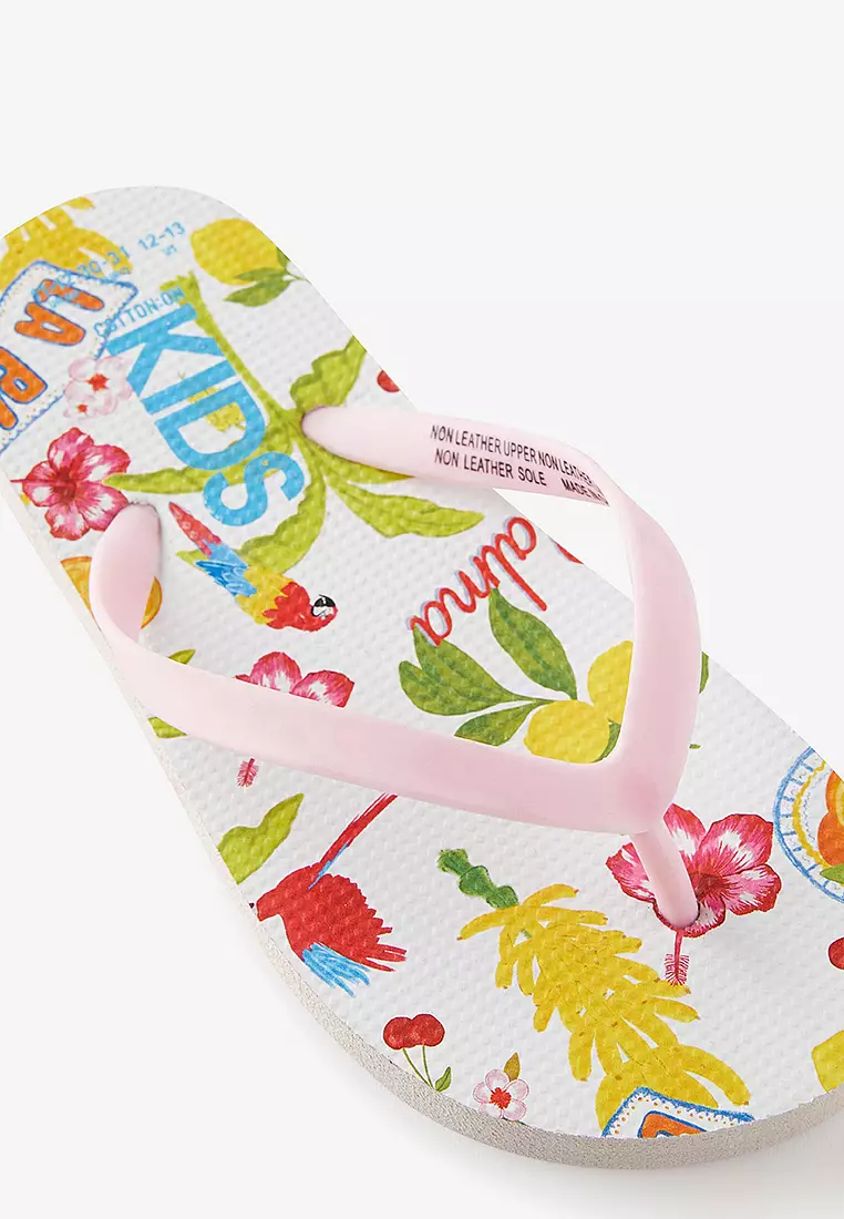 Buy Cotton On Kids Printed Flip Flops 2025 Online | ZALORA