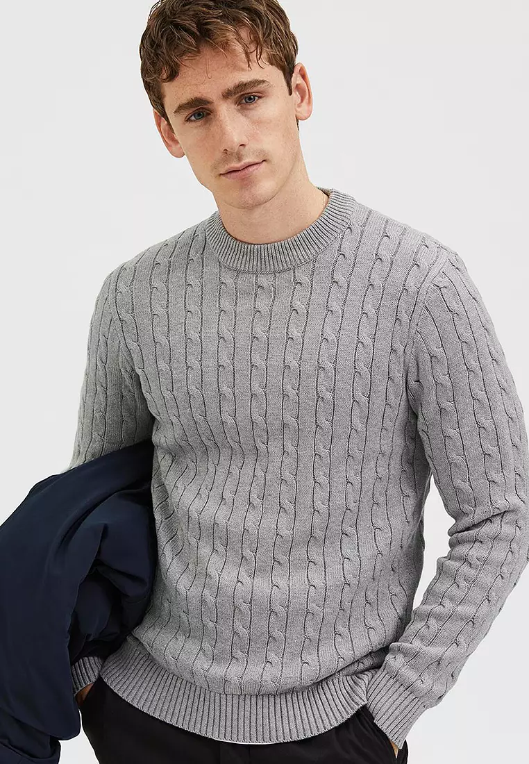 Jual Selected Homme Ryan Structure Crew Neck Sweater Original 2024 ...