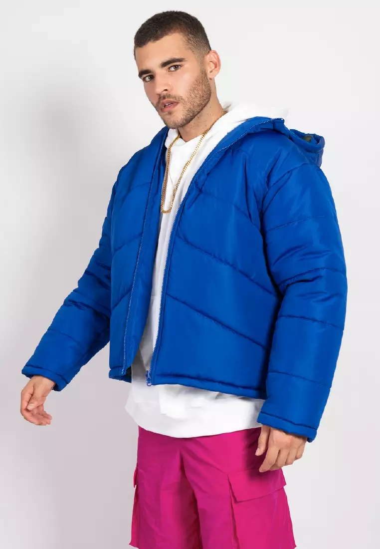 Jual Ocwa Studio OCWA MATRIX PUFFER WATERPROOF ELECTRIC BLUE JACKET ...