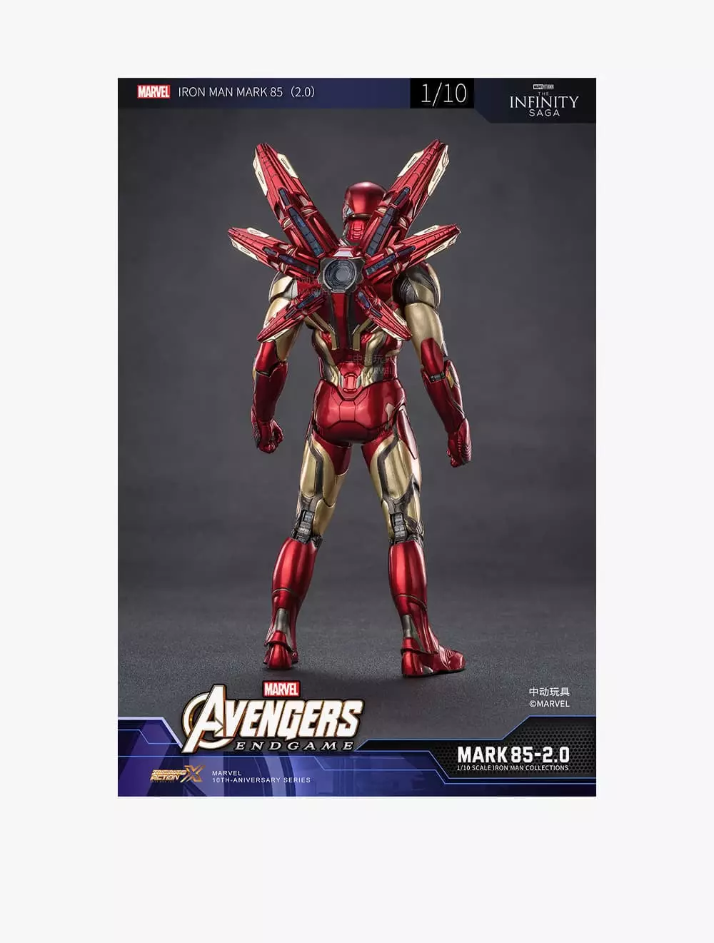 Jual Hasbro Marvel ZD Toys Iron Man MK85 with Lighting Function - ZDT1907-85 Original 2025 ...