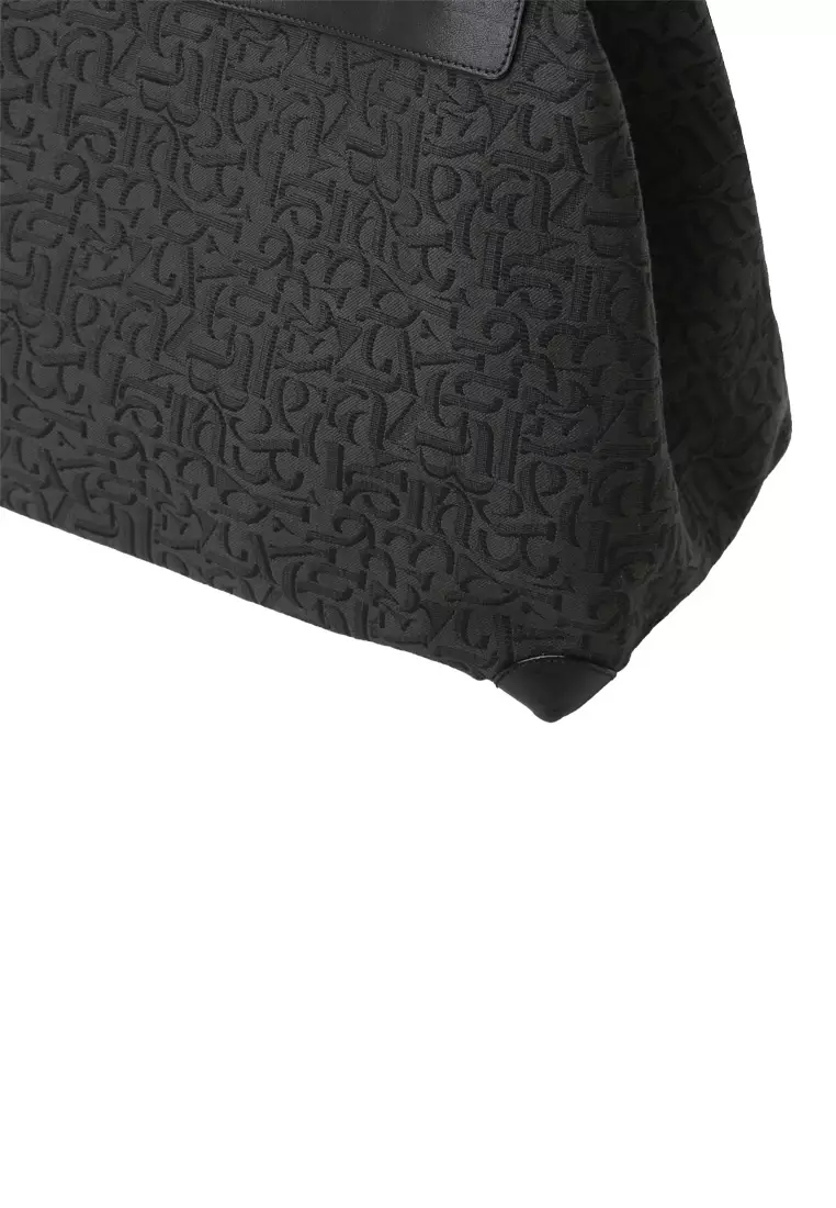 Jual BERACAMY Soft-Structured Trapezoidal Canvas Tote Bag Large - Black ...