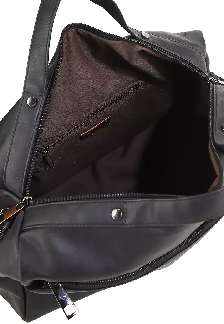 Jual Urban State Distressed Leather Carry Duffel Bag Original 2025 ...