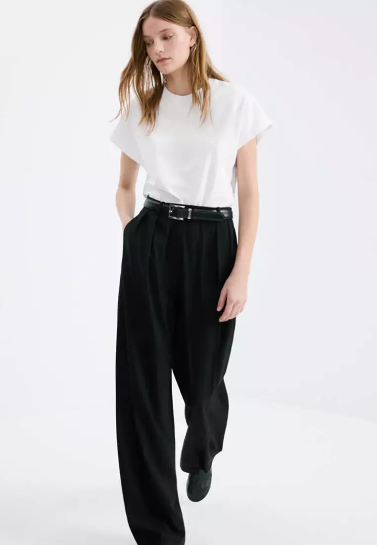 Buy Mango Short-Sleeved Cotton T-Shirt 2026 Online | ZALORA