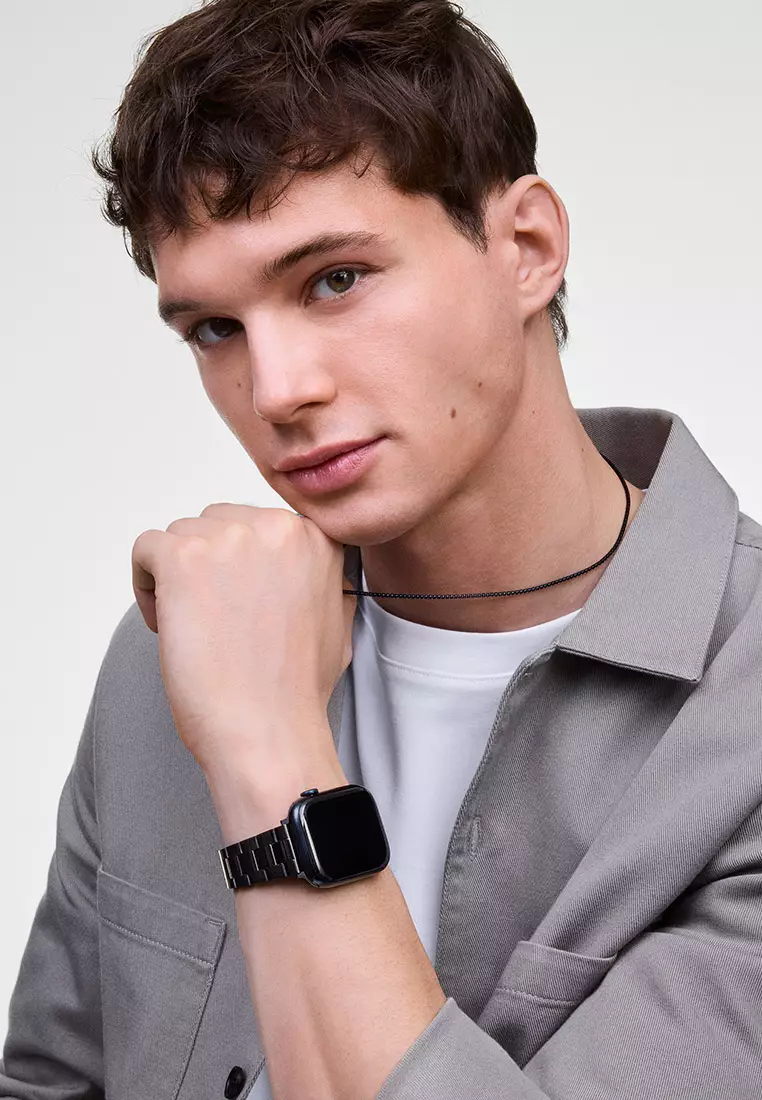 Buy Daniel Wellington 20mm Smartwatch Strap - Iconic Link Black ...