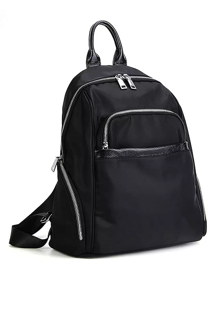 Buy ZITIQUE Lightweight leather nylon Oxford backpack. 2025 Online ...