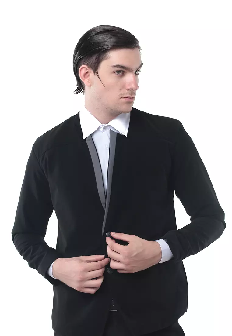 Jual Crows Denim Crows Denim - Blazer Pria Slim Body Style Fashion ...